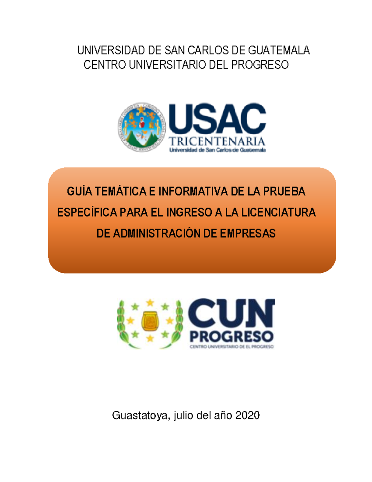 Guia de estudio-Prueba Especifica 2020-Administracion de Empresas ...