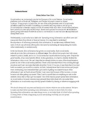 Take- Away from the Module - Let us now assess your learnings in Module ...