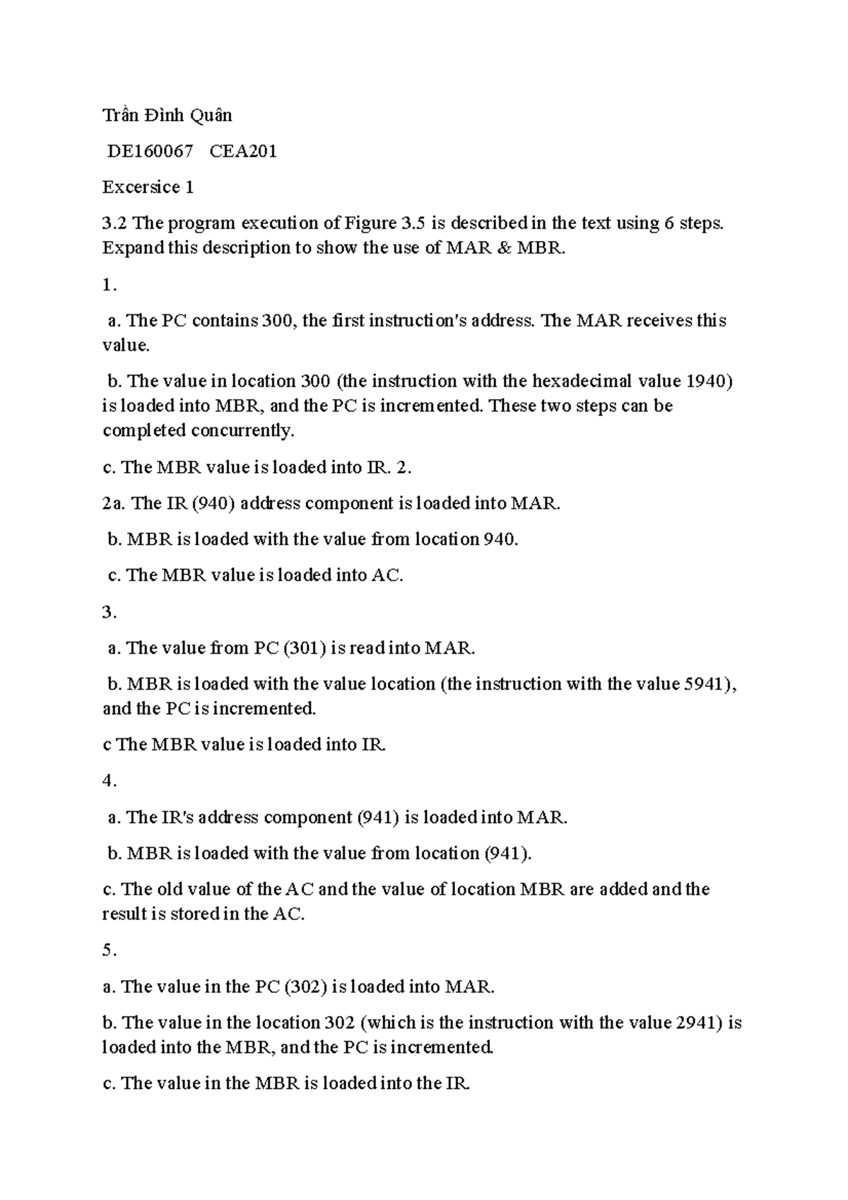 Trần Đình Quân CEA101 excersice 1 - Trần Đình Quân DE160067 CEA ...