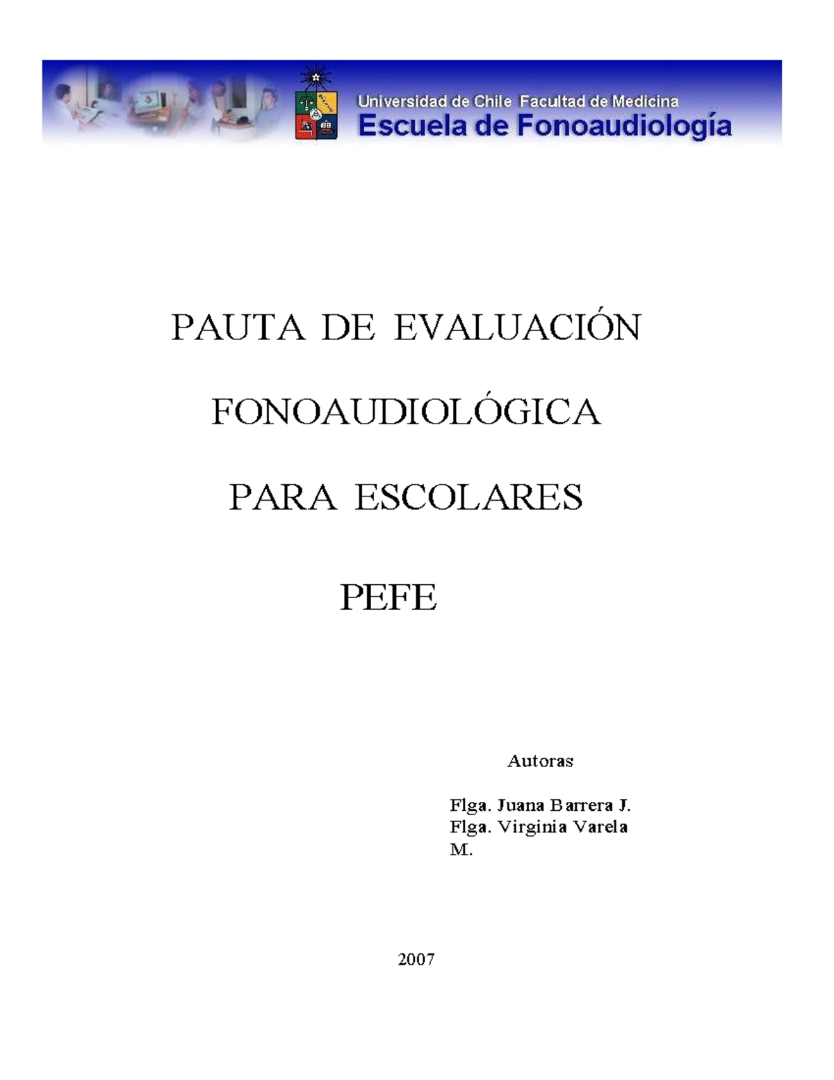 Manual PEFE EDAD Escolar 7 A 12 ANOS-convertido - PAUTA DE EVALUACIÓN ...