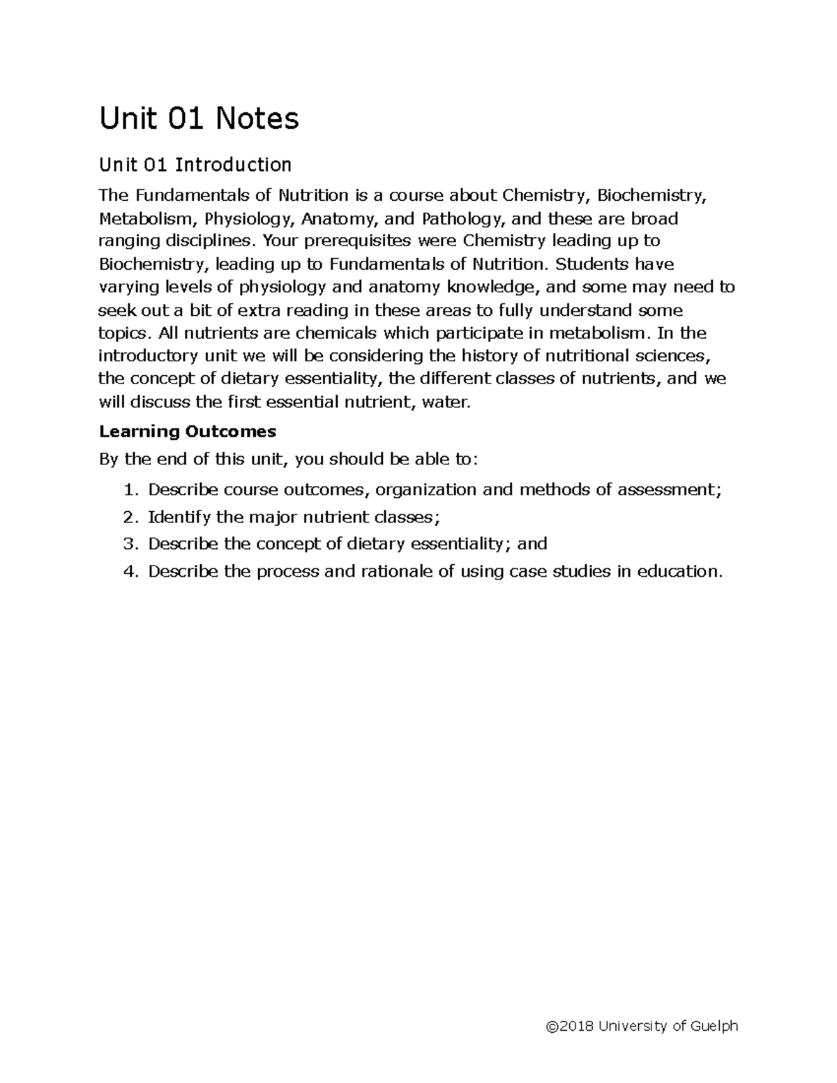 Unit 1 Notes - Unit 01 Notes Unit 01 Introduction The Fundamentals of ...