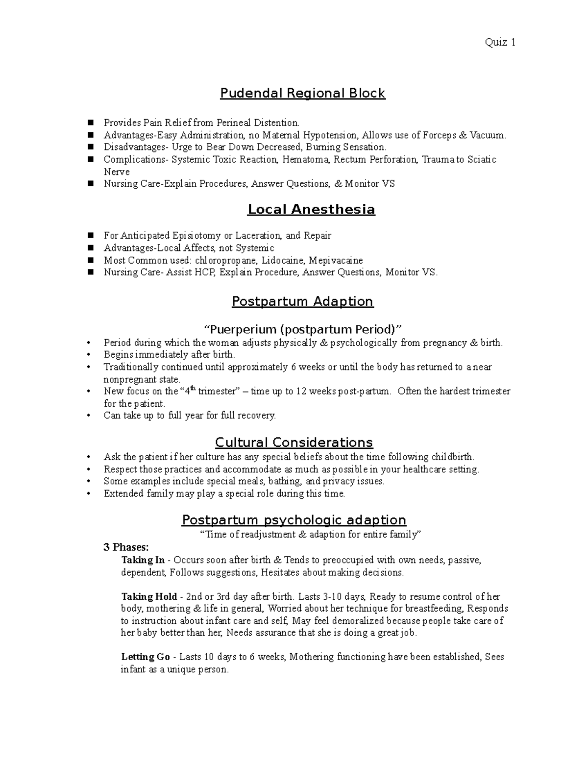 Maternity Guide 1 - Maternal Child Nursing Care - Pudendal Regional ...