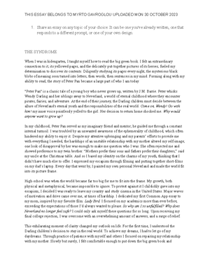 History of Psychology - summary of lecture - History of Psychology ...