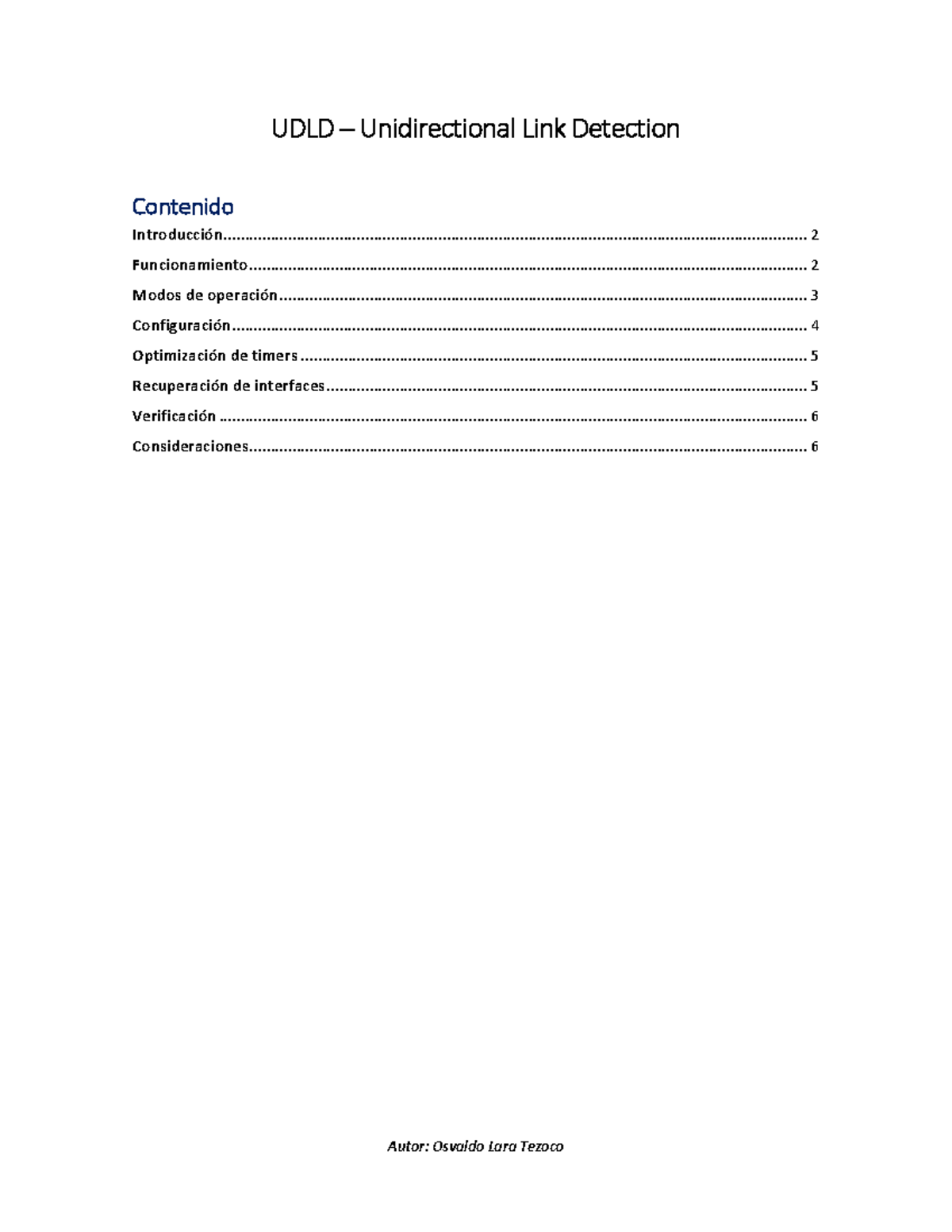 Introduccion a UDLD - LECCION EXAMEN MATERIA - UDLD – Unidirectional ...