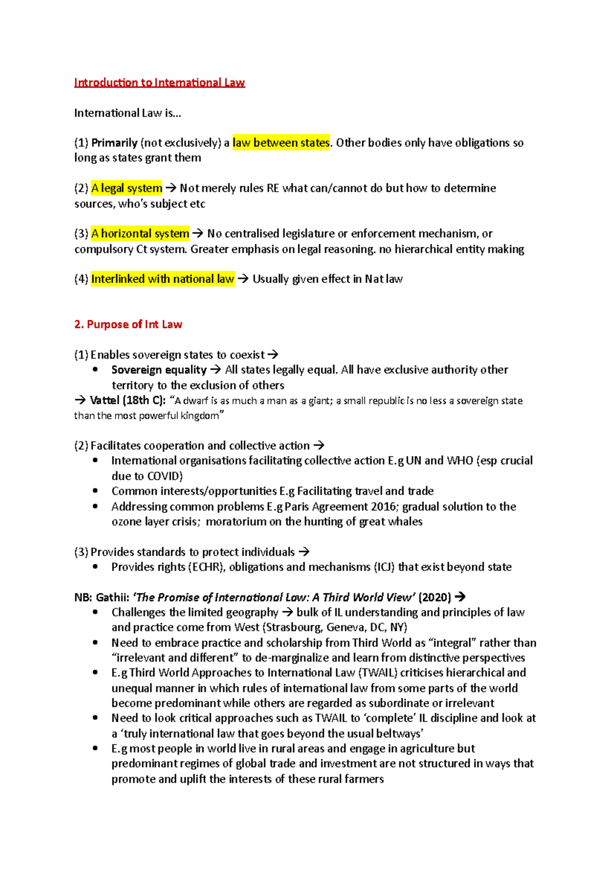 Introduction to International Law: Sources and Nature - Introduction to ...