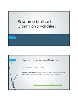 Unit 2 Notes - Chapter 6: Surveys and Observations o Construct Validity ...