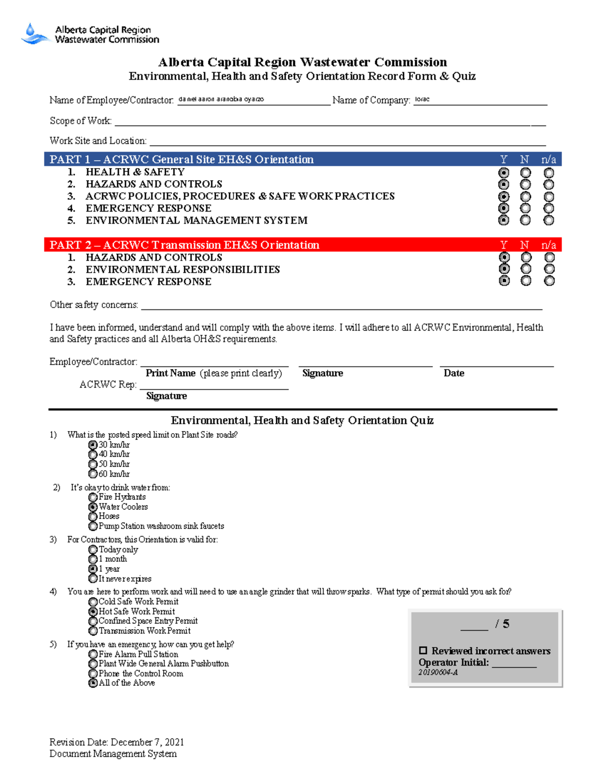 Acrwc EHS Orientation Record Form Fillable - Alberta Capital Region ...
