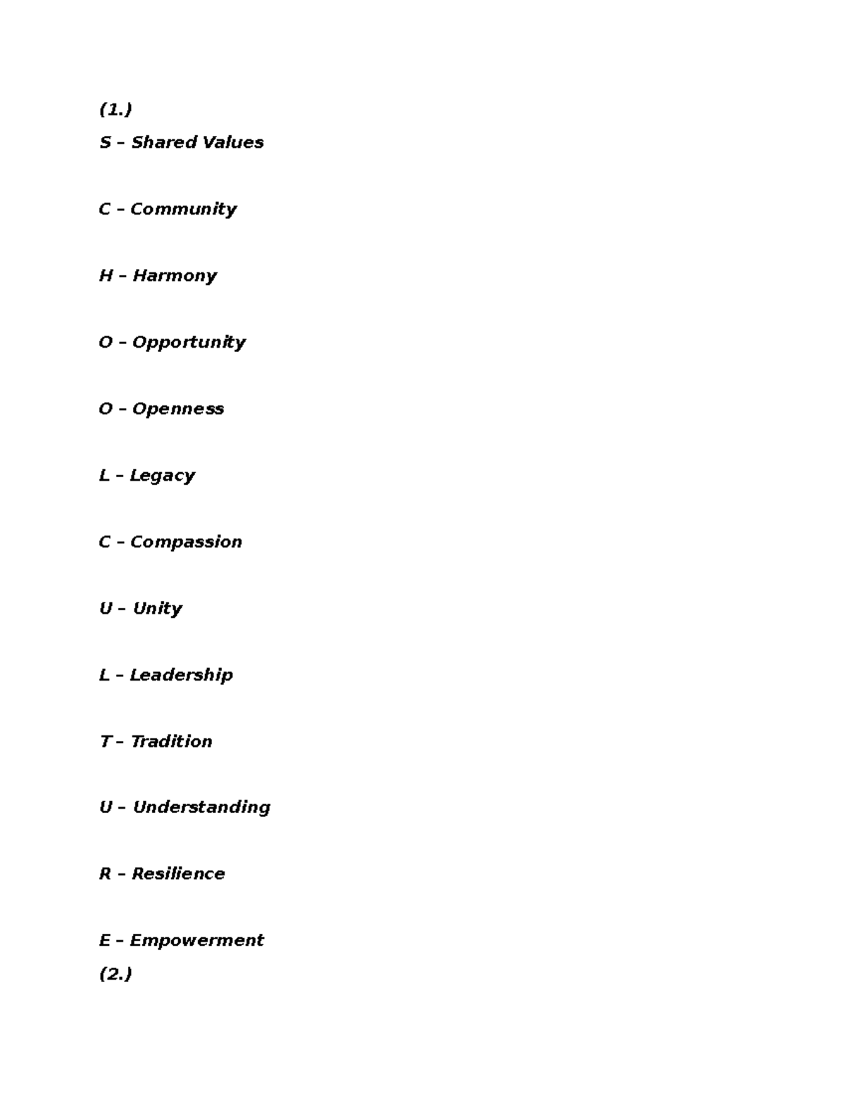 Group-2-Rosejie - Educ9 - (1.) S – Shared Values C – Community H ...