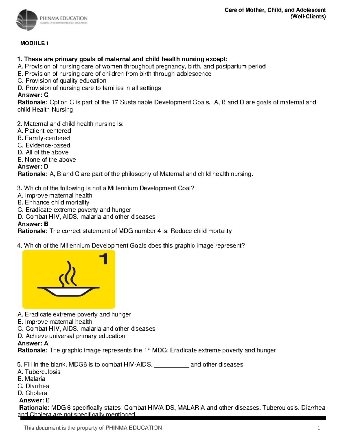 MCN CFU Sessions 1 23 - Ghjvb - (Well-Clients) MODULE 1 1. These are ...