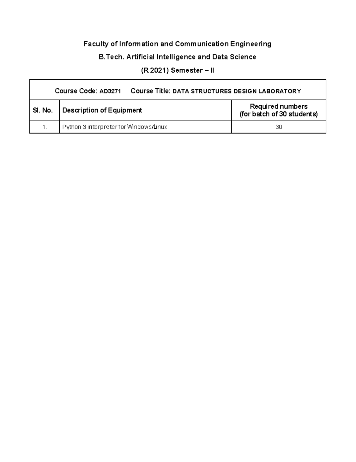 AI and DS - B. Artificial Intelligence and Data Science (R 2021 ...