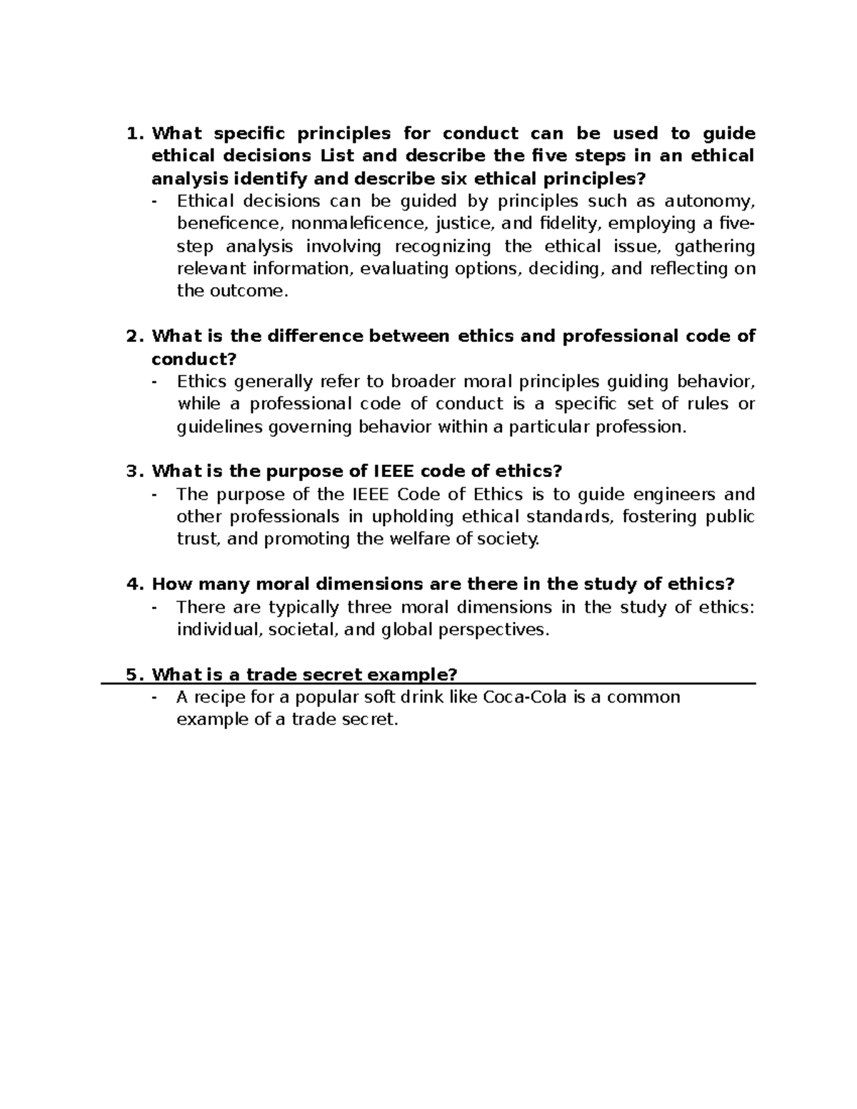 Social and Professional Issues Assignment 2 - What specific principles ...