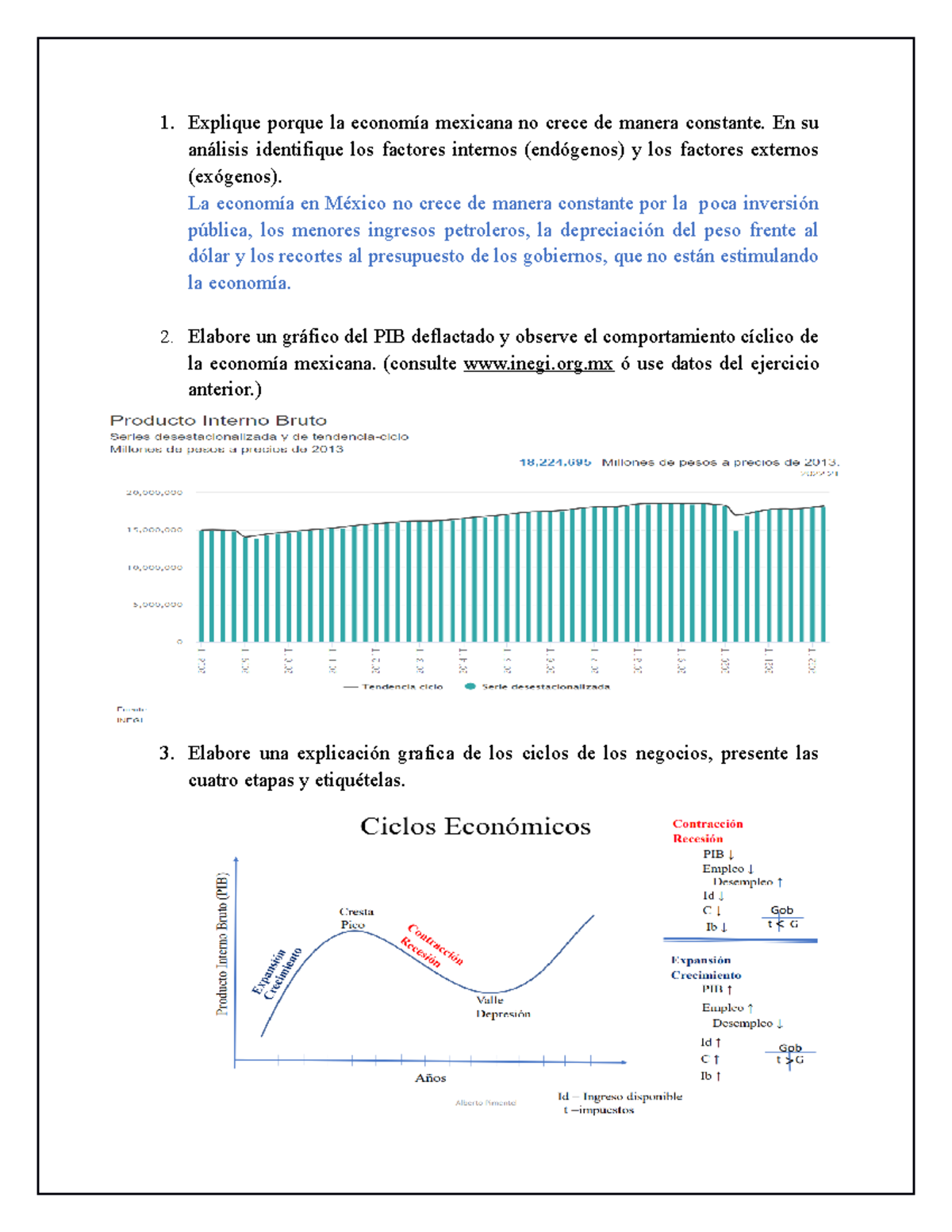 Evidencia 1.3 Macroeconomia 2 C - Explique porque la economía mexicana ...