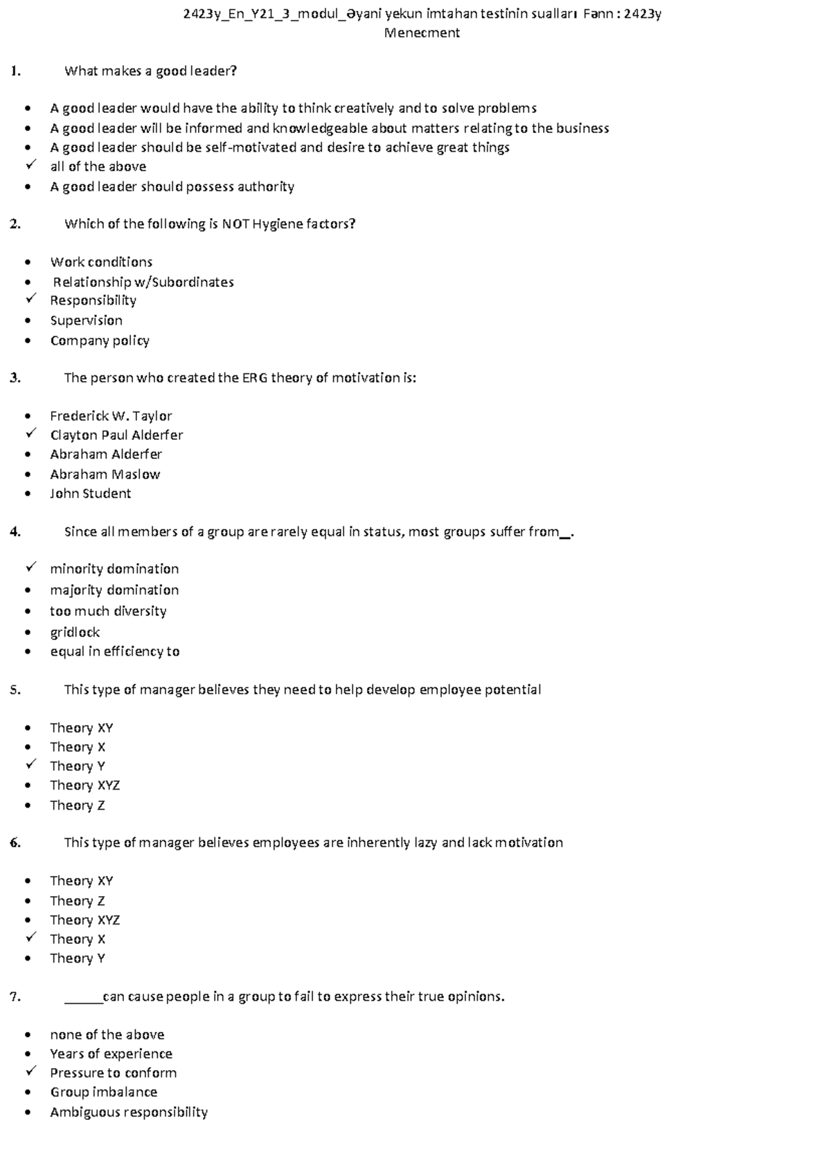 Management suallar - .ghdfgh - 2423y_En_Y21_3_modul_Əyani yekun imtahan ...