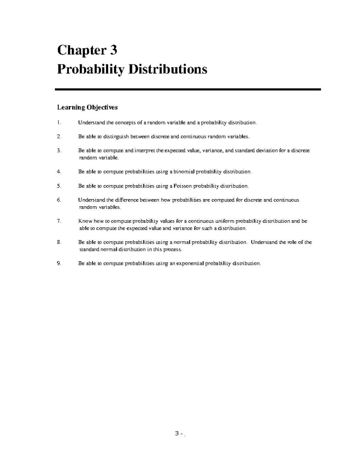 Chapter 3 Solutions - solution manual - MGS 511 - Warning: TT: more ...