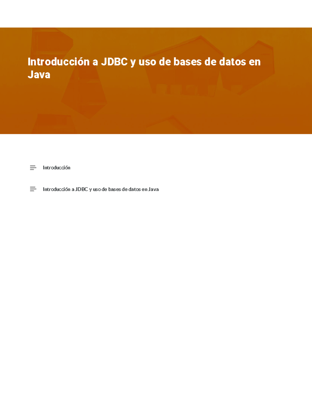 Módulo 3 - Lectura 1 - Introducción Introducción a JDBC y uso de bases ...