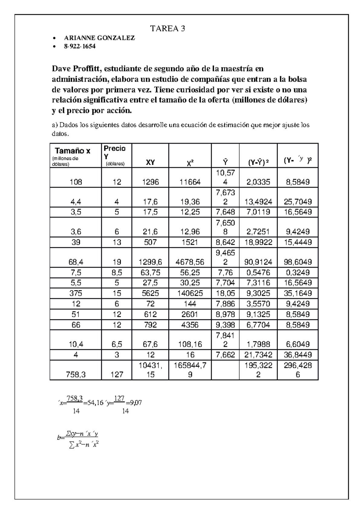 Estadistica - ZZZZZZZZZZZZZZZZZZZZZZZZZZZZZZZ - TAREA 3 ARIANNE ...
