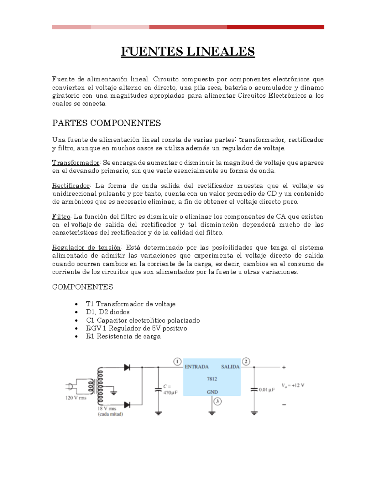 Fuente Lineal - FUENTES LINEALES Fuente de alimentación lineal ...