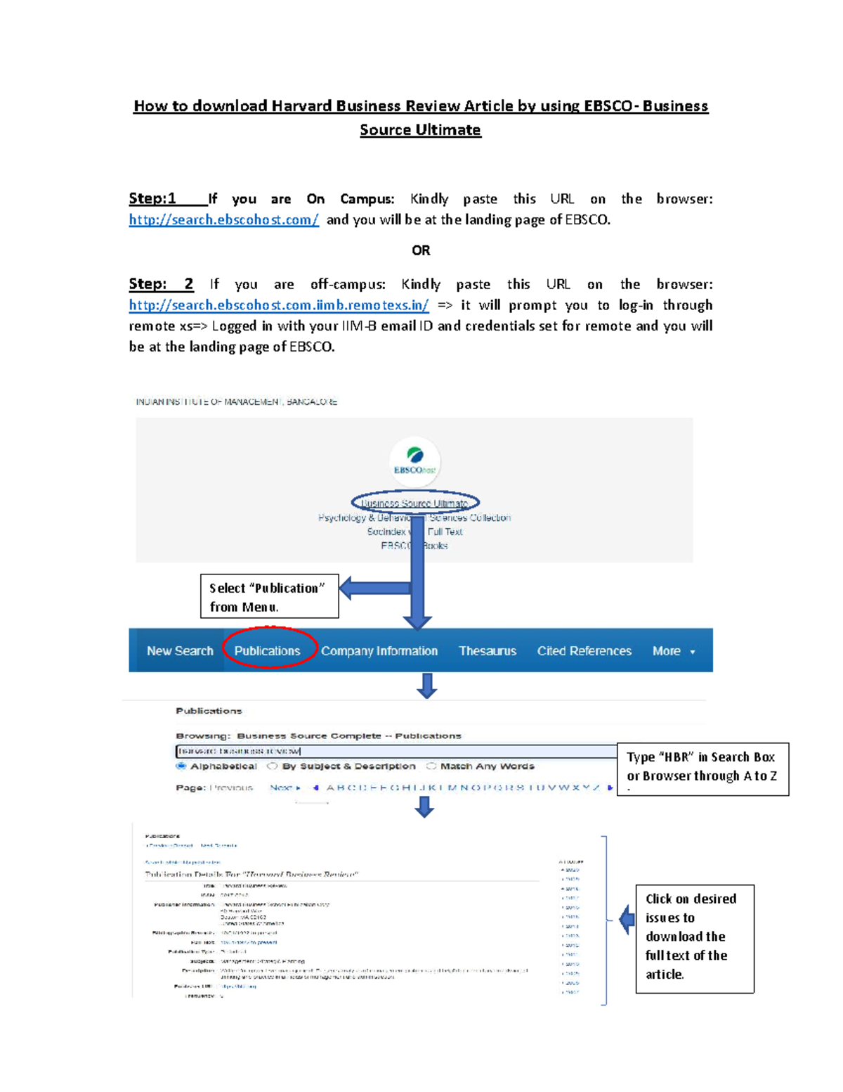 HBR Handout - in class practice material - How to download Harvard ...