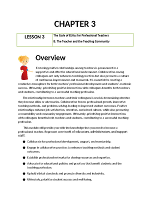 Teaching- Profession- Module - APPENDIX Appendix D Commonwealth Act No ...