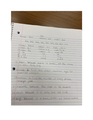 Applied Mathematics Chapter 3A - MATH 1473 - Studocu