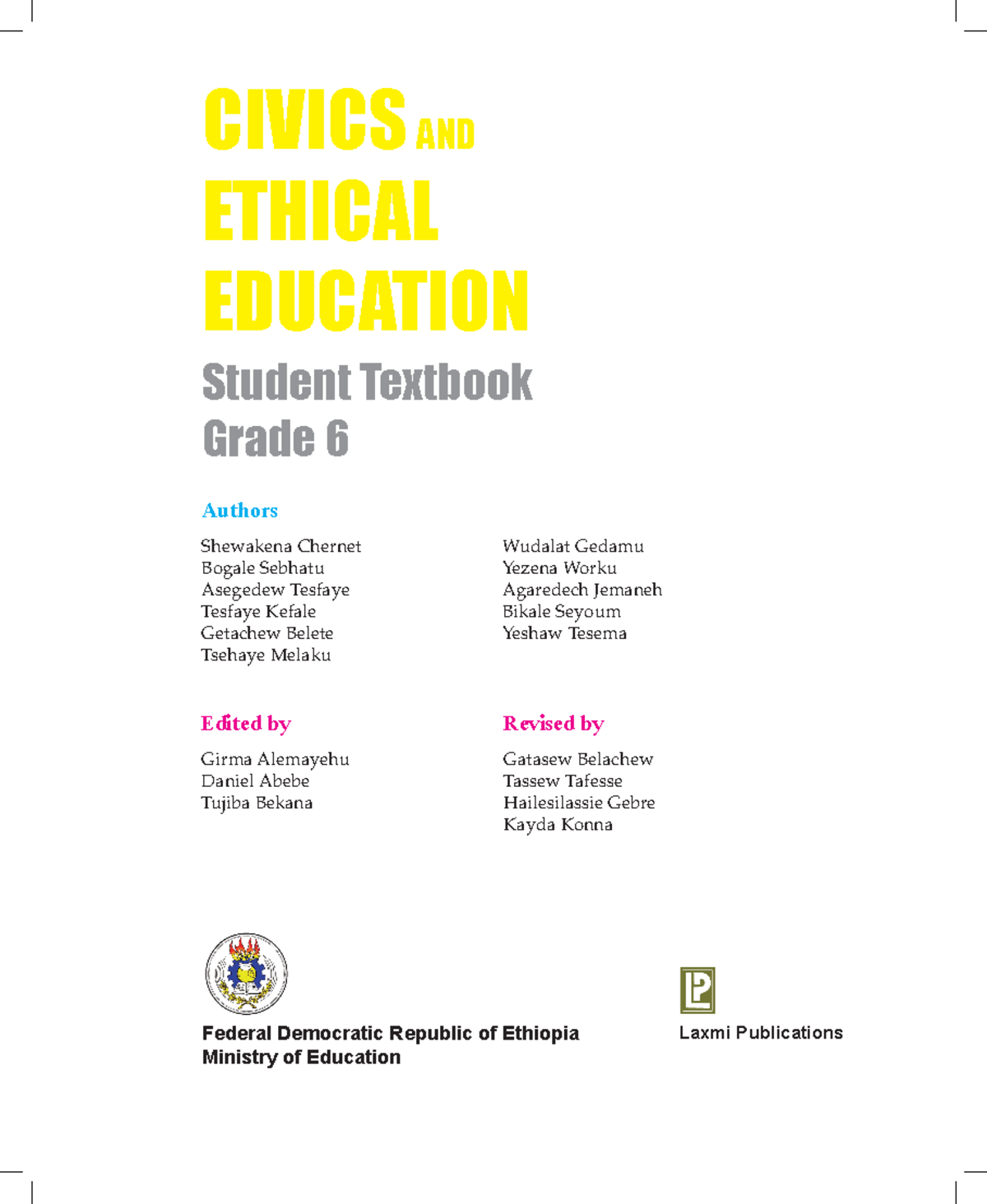 Civics-grade-6 - more about civics and ethical education - Student ...