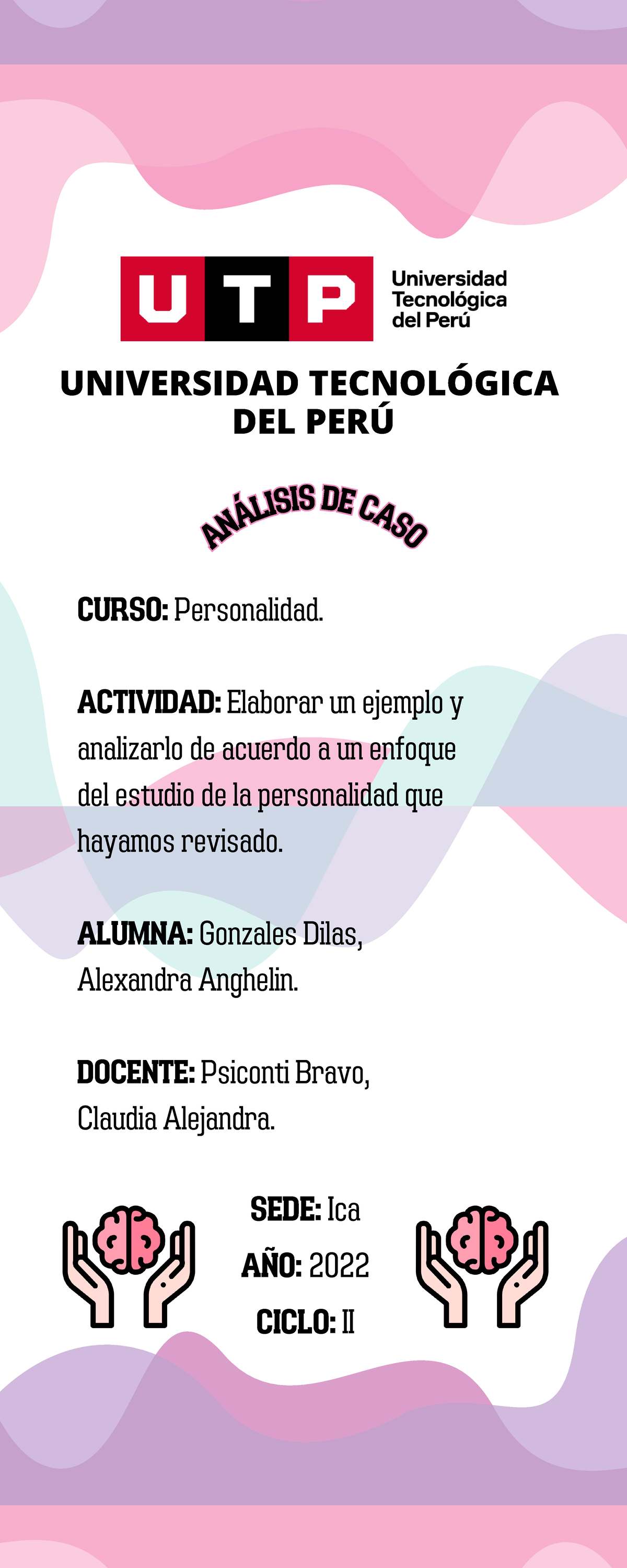 Personalidad-S03 - wwww - CURSO: Personalidad. ACTIVIDAD: Elaborar un ...