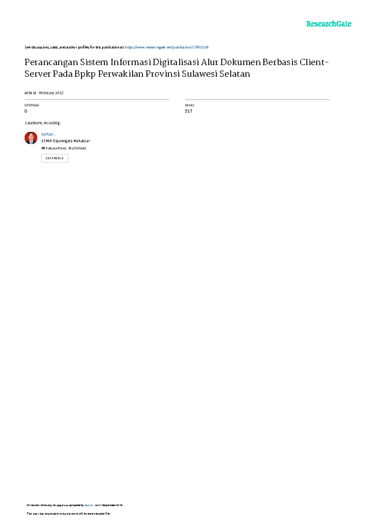 Sisiti 12210 REVV - oke - See discussions, stats, and author profiles ...