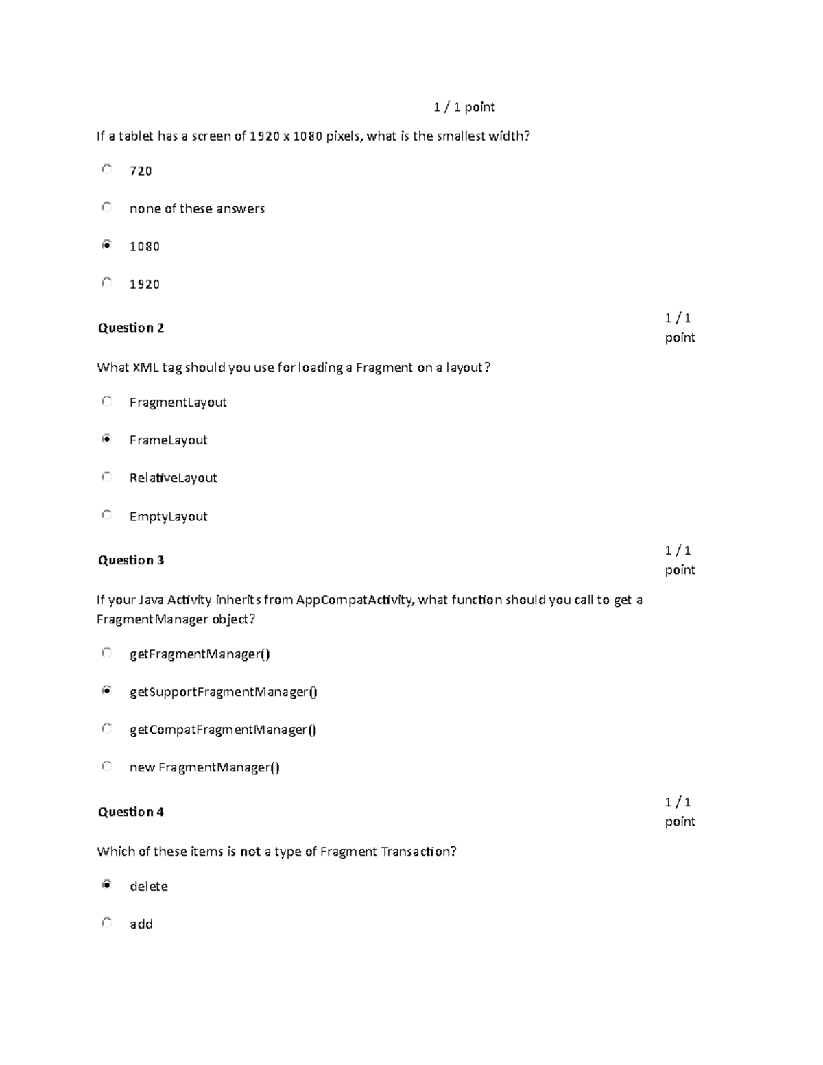 it is quiz for cast 2335 ,which was taken at week 4 - CST2335 - Algonquin College - Studocu