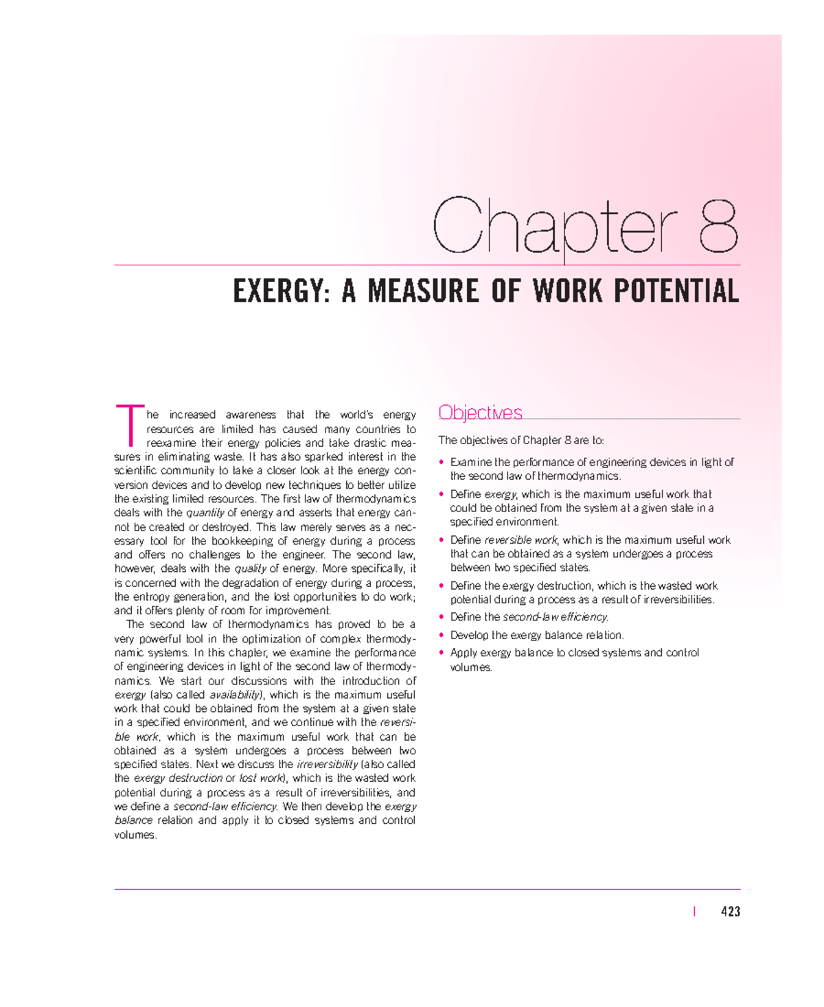 Thermodynamic II Assignment 1 Chapter 8 EXERGY A MEASURE OF WORK thermodynamic-ii-assignment-1-chapter-8-exergy-a-measure-of-work
