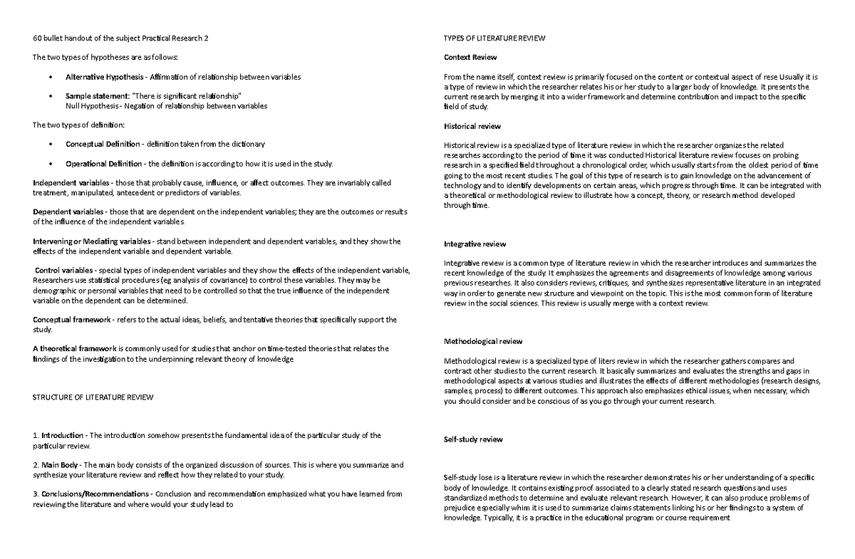 60 bullet hando-WPS Office - 60 bullet handout of the subject Practical ...