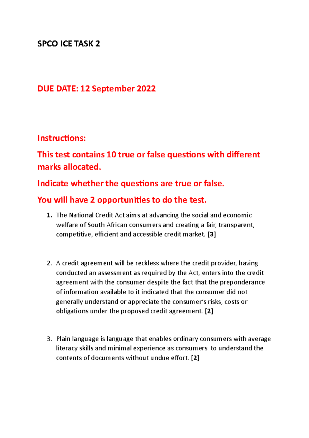 ICE TASK 2 - This is just an ice task for practice. - SPCO ICE TASK 2 ...