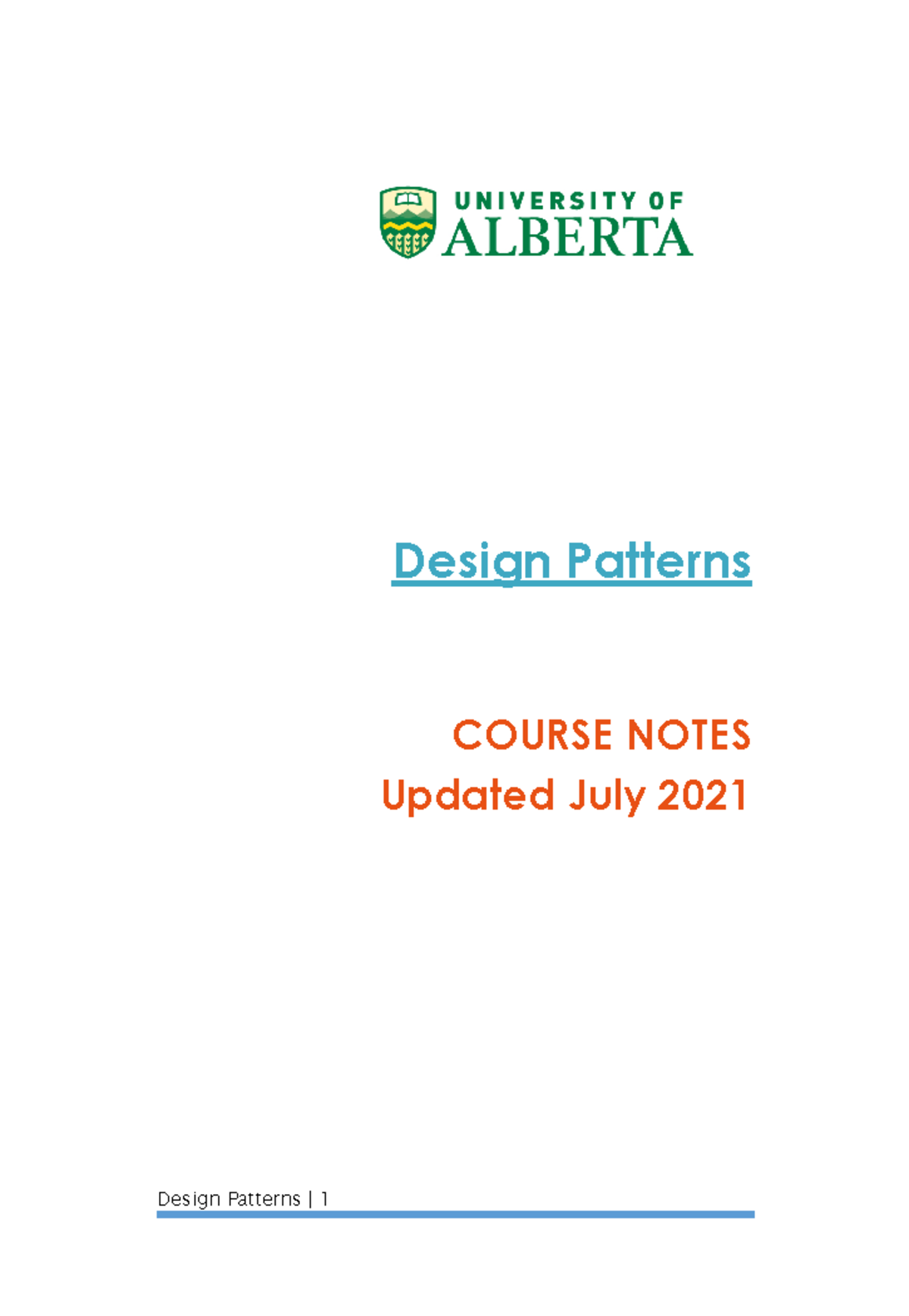 Design-pattern-course-note- coursera - Design Patterns COURSE NOTES ...
