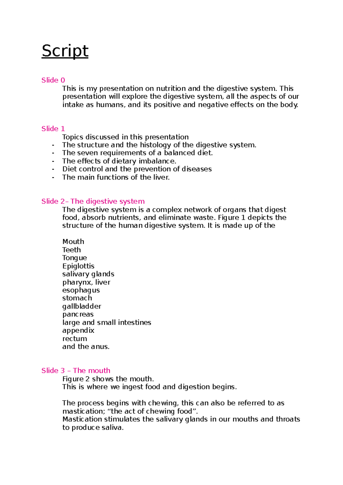 Unit 9 - Script Completed - Script Slide 0 This is my presentation on ...