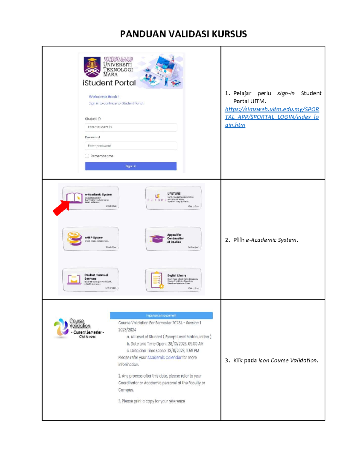 Panduan Validasi Kursus - Diploma in Accountancy / Financial Accounting - PANDUAN VALIDASI ...