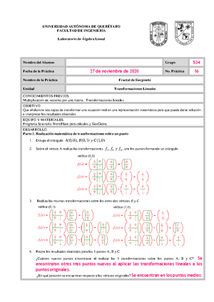 Proyecto Integrador Algebra Lineal - Universidad CNCI Virtual Materia ...