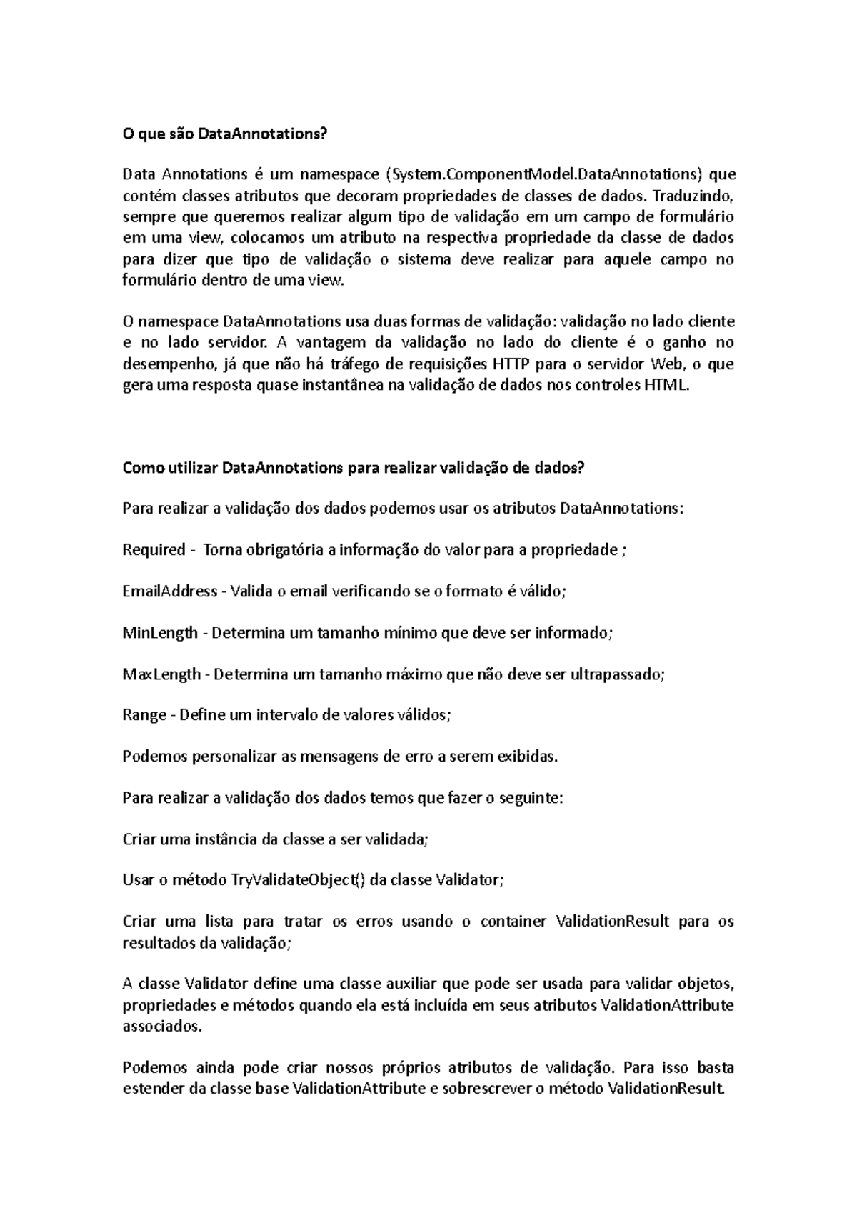 Data Annotations e Entity Framework - O que são DataAnnotations? Data ...