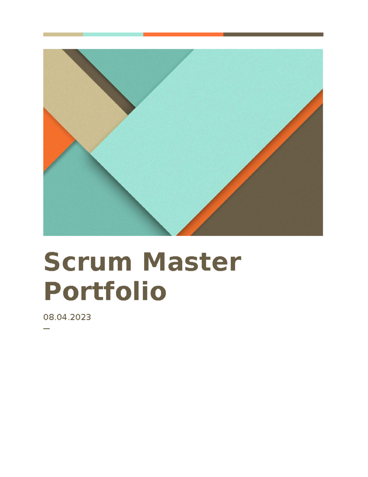 Kennedy's Agile Scrum Portfolio - Scrum Master Portfolio 08 ...