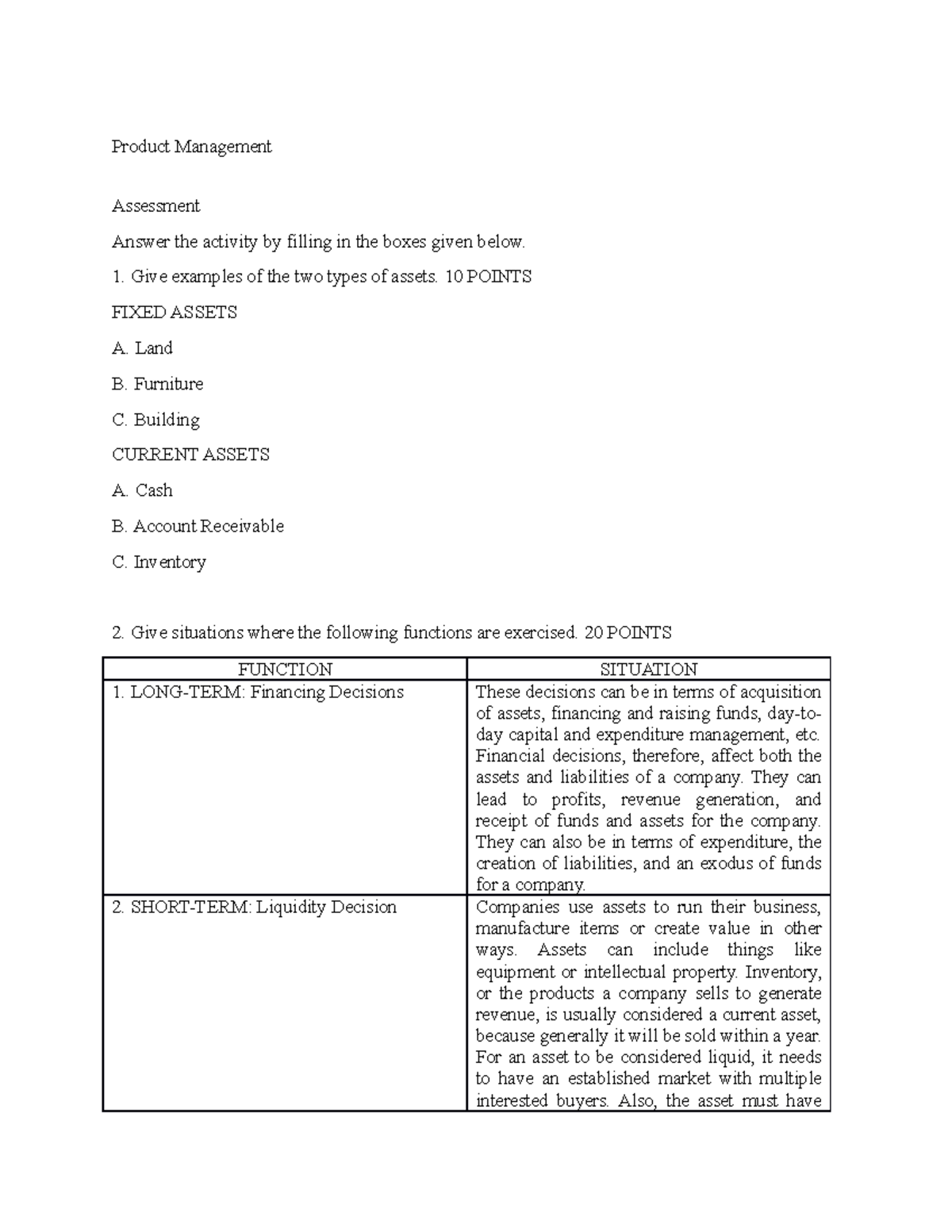Module 4 Marketing - Controlled Essay - Product Management Assessment ...