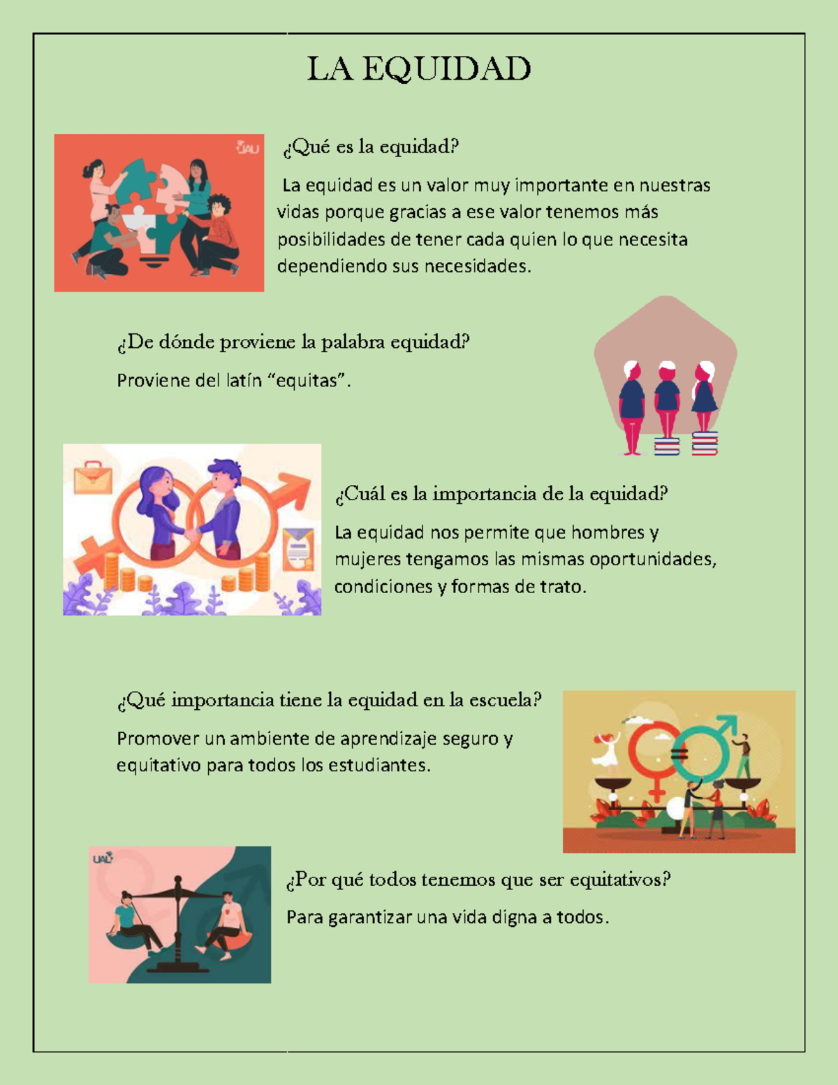 Qué es la equida 33 - Vdjebwkwkw - LA EQUIDAD ¿Qué es la equidad? La ...