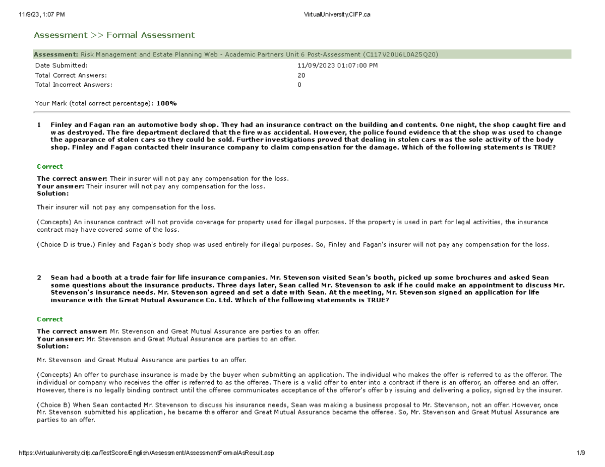 RM&EP - Unit #6 Formal Assessment - Assessment >> Formal Assessment ...