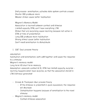 CLPS 0100- lecture notes - Contiguity theory vs. contingency theory ...