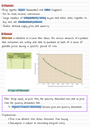 Chapter 2 The Market System and the Circular Flow - ECON 103 - Studocu