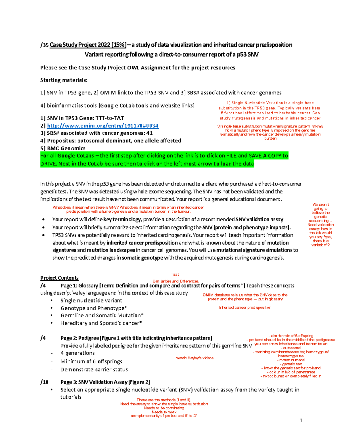 2022 Case Study Checklist with Rubric O3 - 1 /35 Case Study Project ...