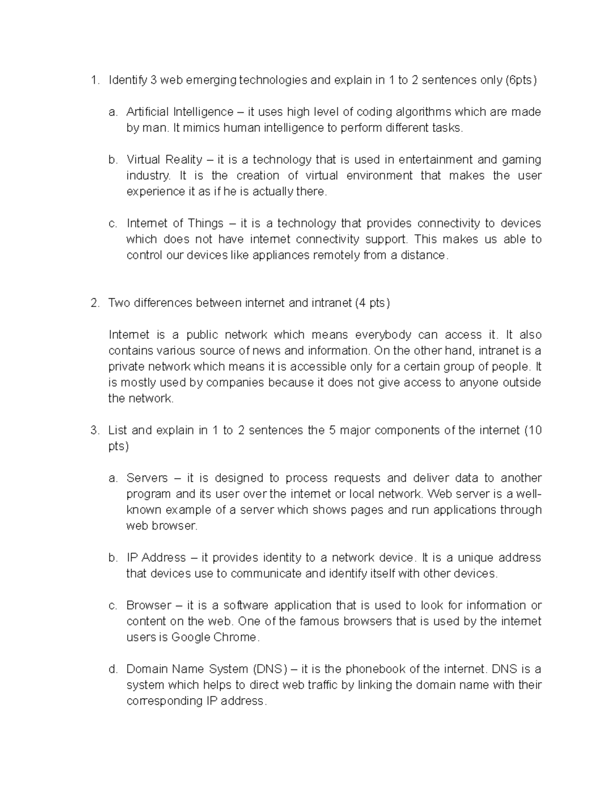 ICT Living in the IT Era - Identify 3 web emerging technologies and ...