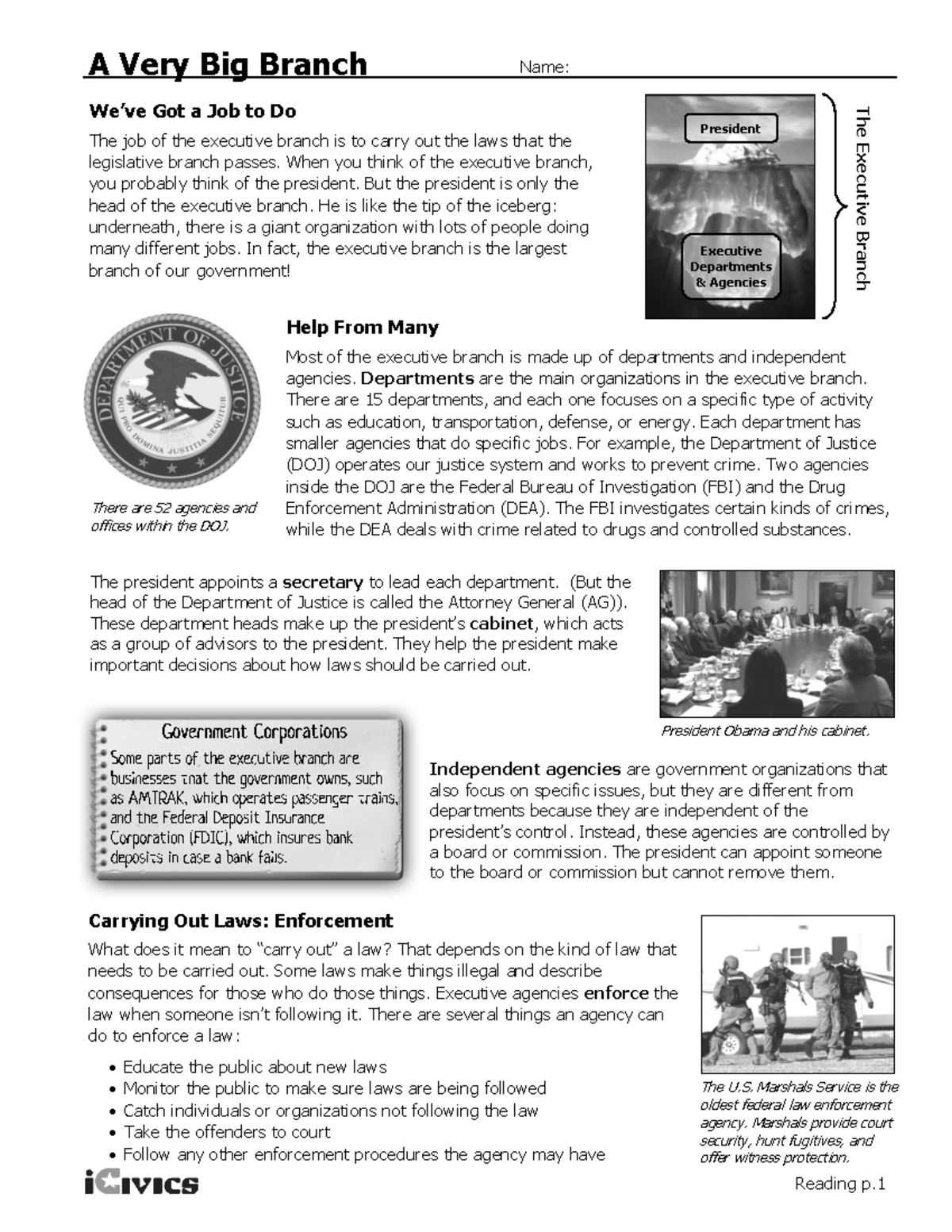 A Very Big Branch Reading - A Very Big Branch Name: Reading p. We’ve ...