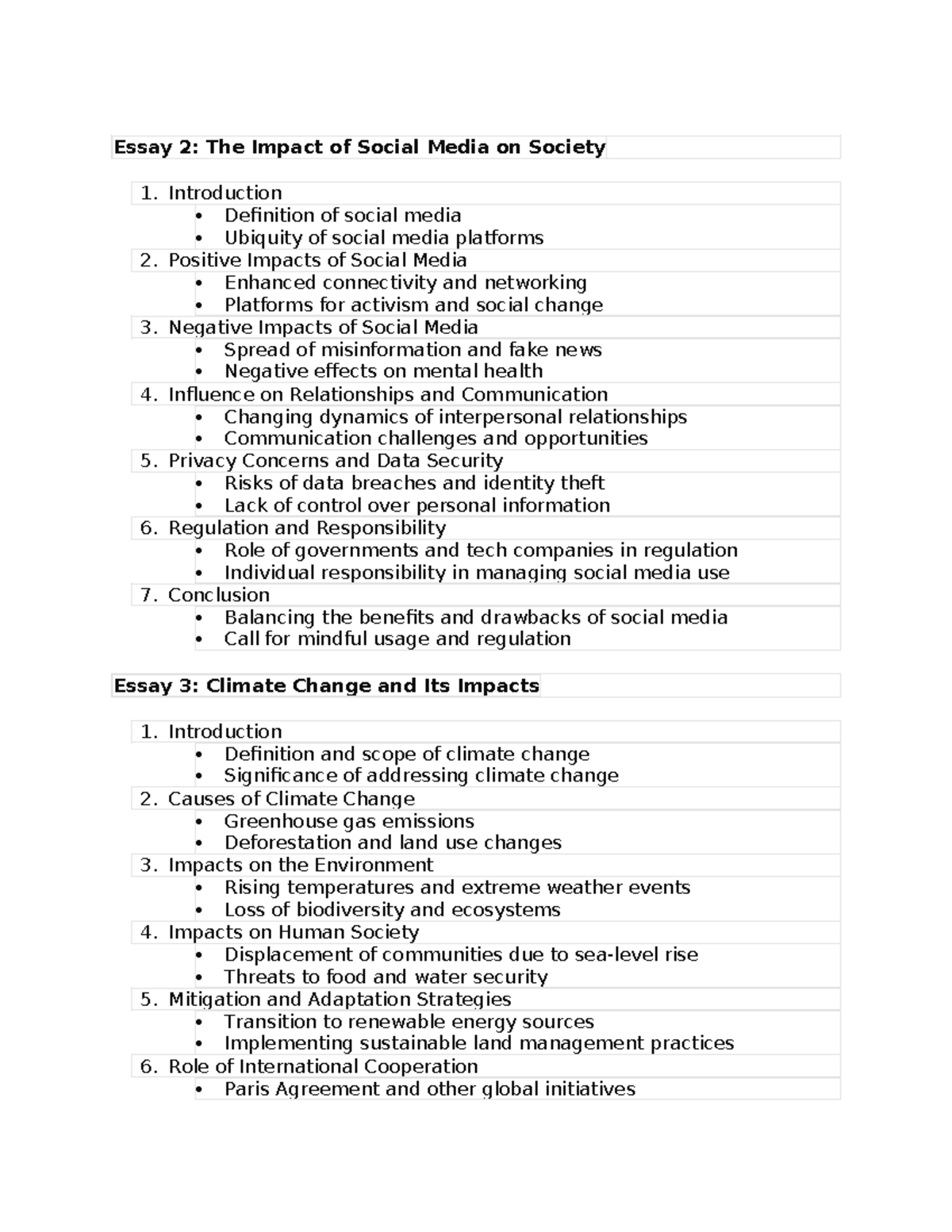 Pew - Essay 2: The Impact of Social Media on Society 1. Introduction ...