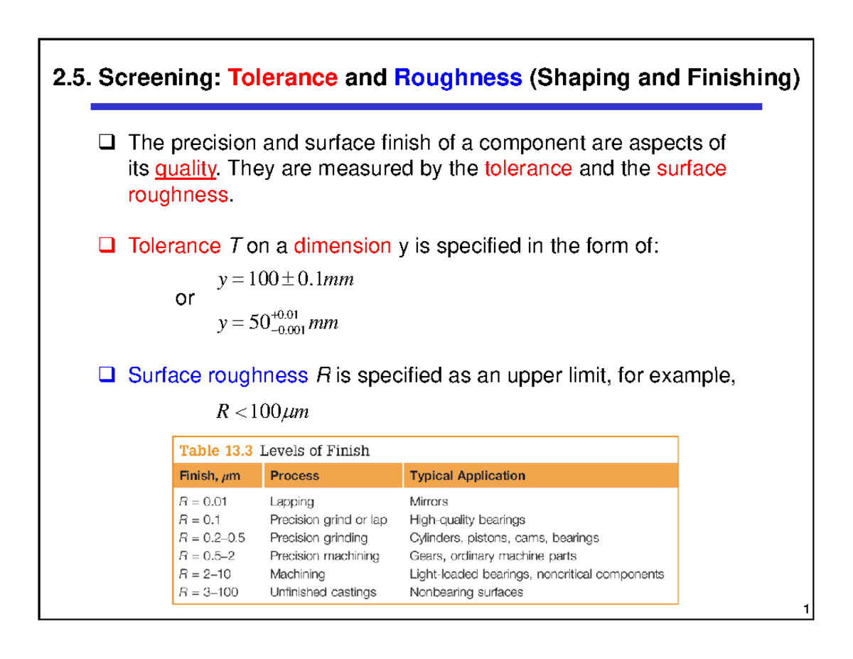 32-2012-11-23-F- Lecture+32-Chap+13 - 2. Screening: Tolerance and ...