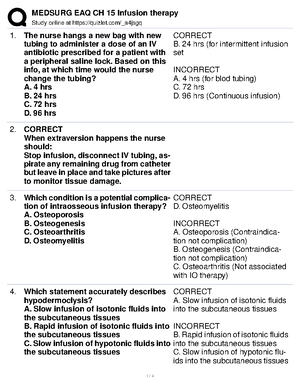 EAQ Medsurg 1 - eaq quiz - Exit Performance Chapter 12 Mastery Quiz ...