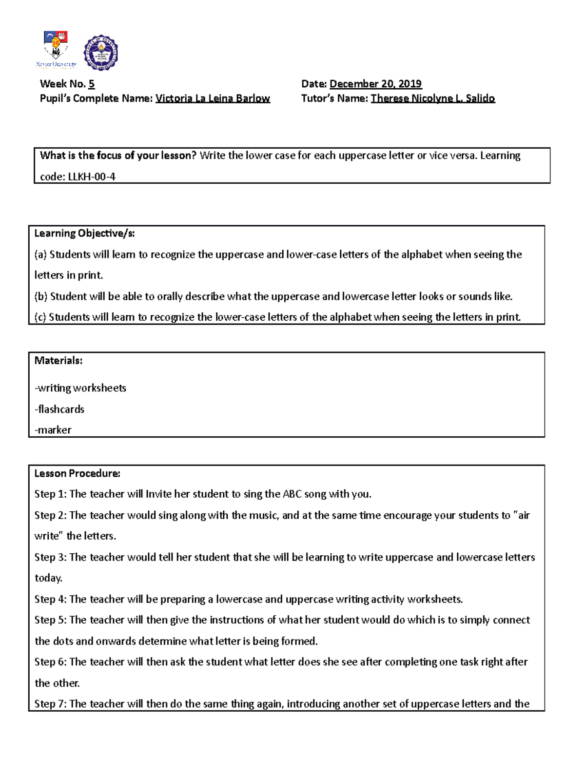 Lesson-PLAN-5Lesson plan for early childhood learners, it inlcudes a ...