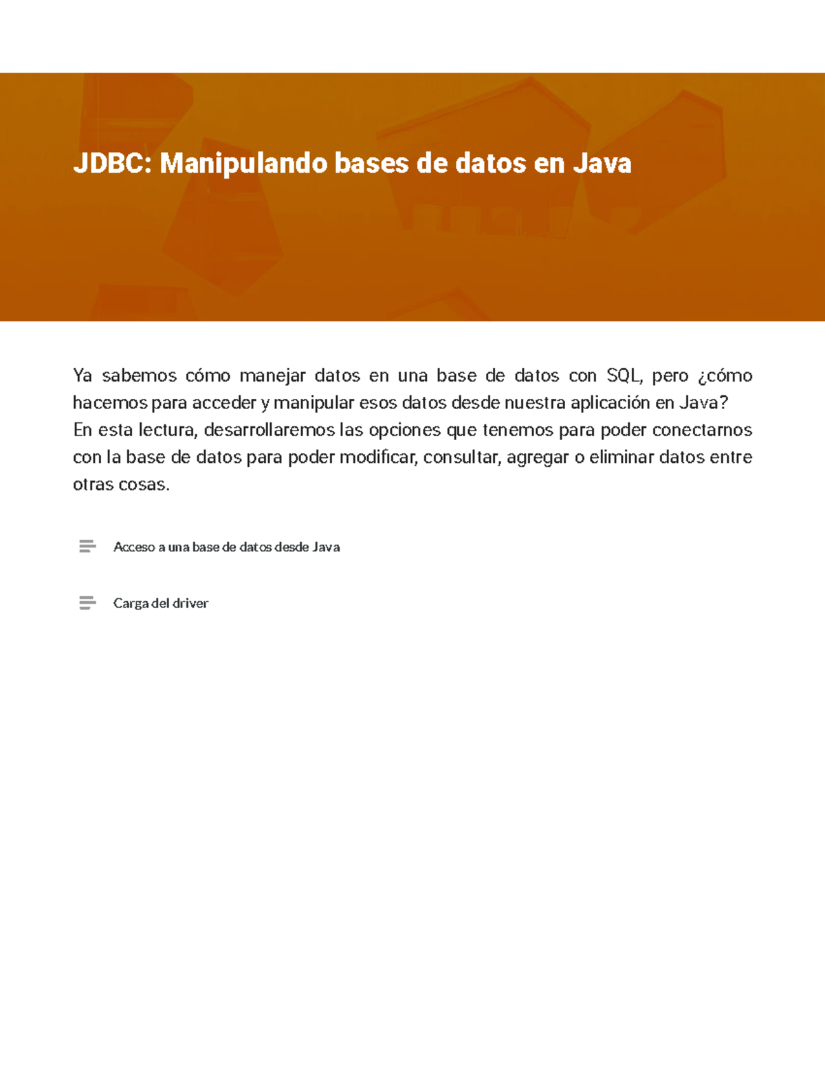 Módulo 3 - Lectura 2 - Ya sabemos cómo manejar datos en una base de ...